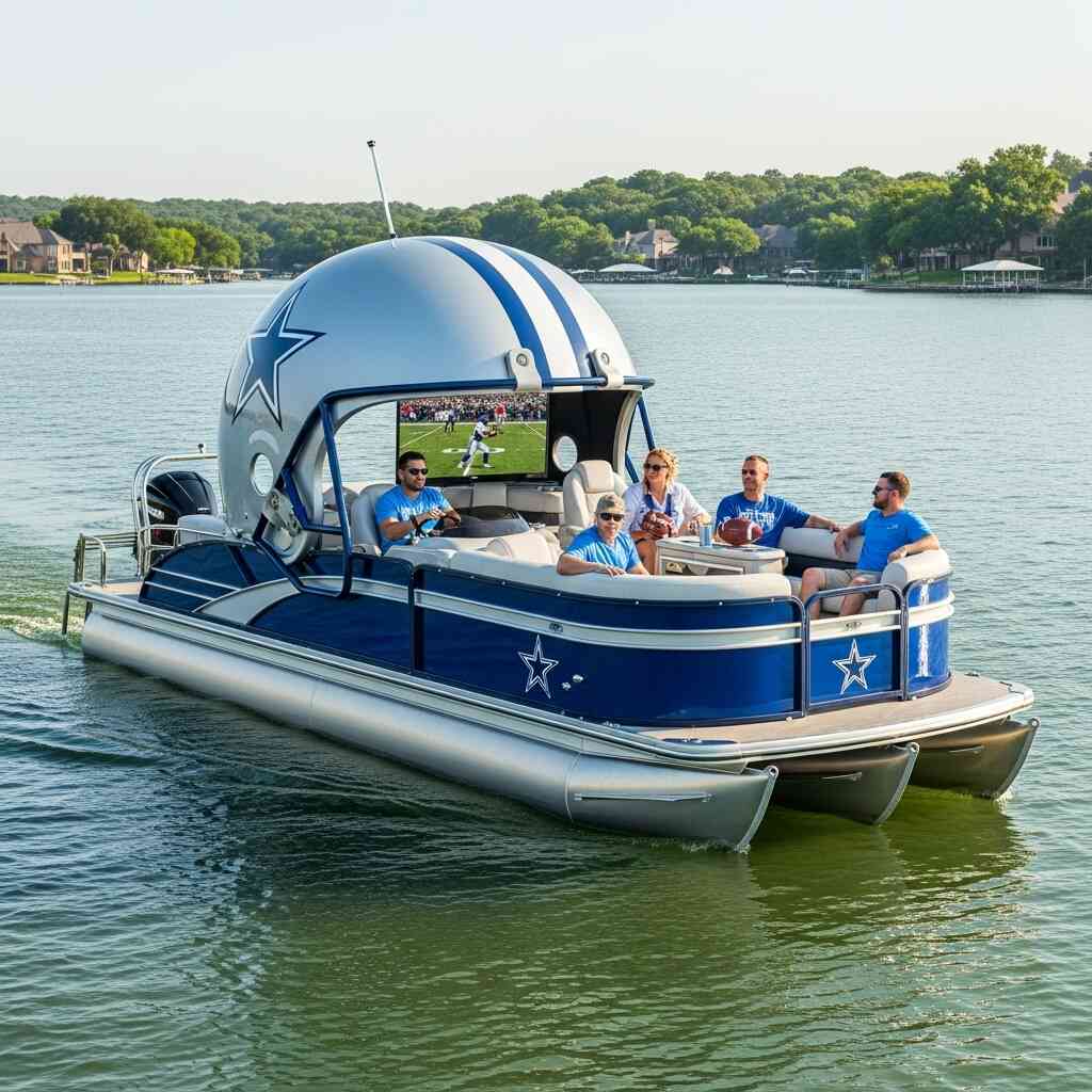 Imagine Floating on a Football Helmet Shaped Pontoon – Yes, It’s a Real ...