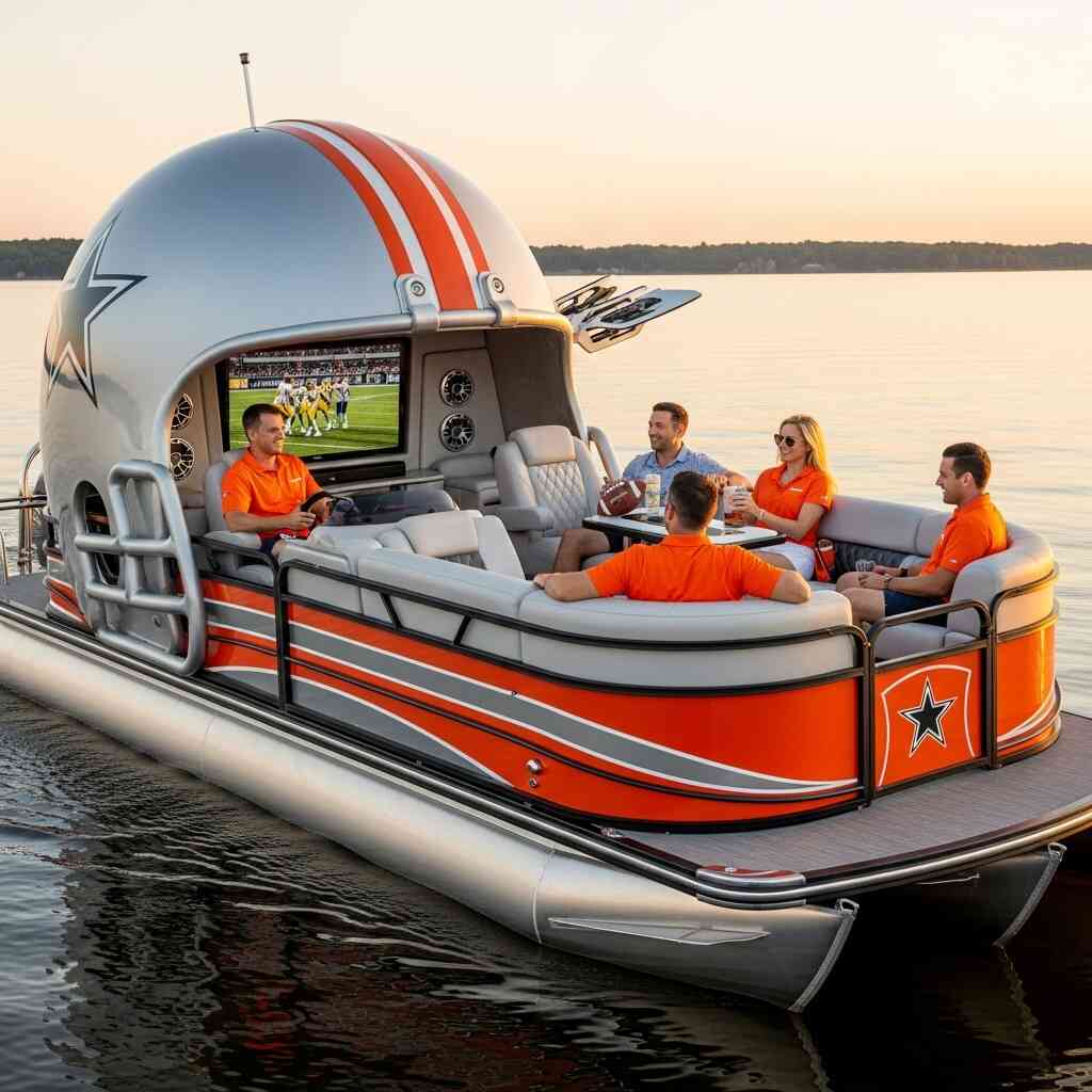 Imagine Floating on a Football Helmet Shaped Pontoon – Yes, It’s a Real ...