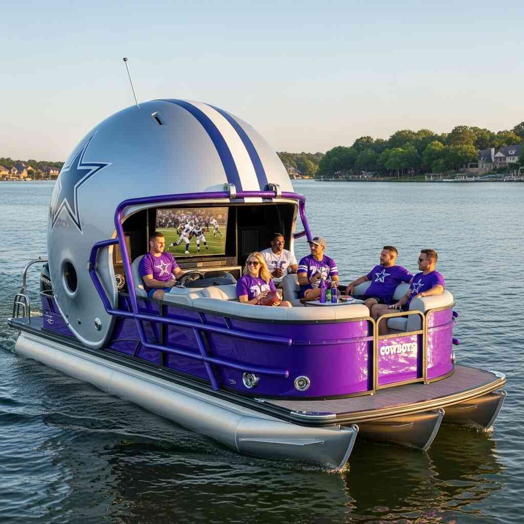 Imagine Floating on a Football Helmet Shaped Pontoon – Yes, It’s a Real ...