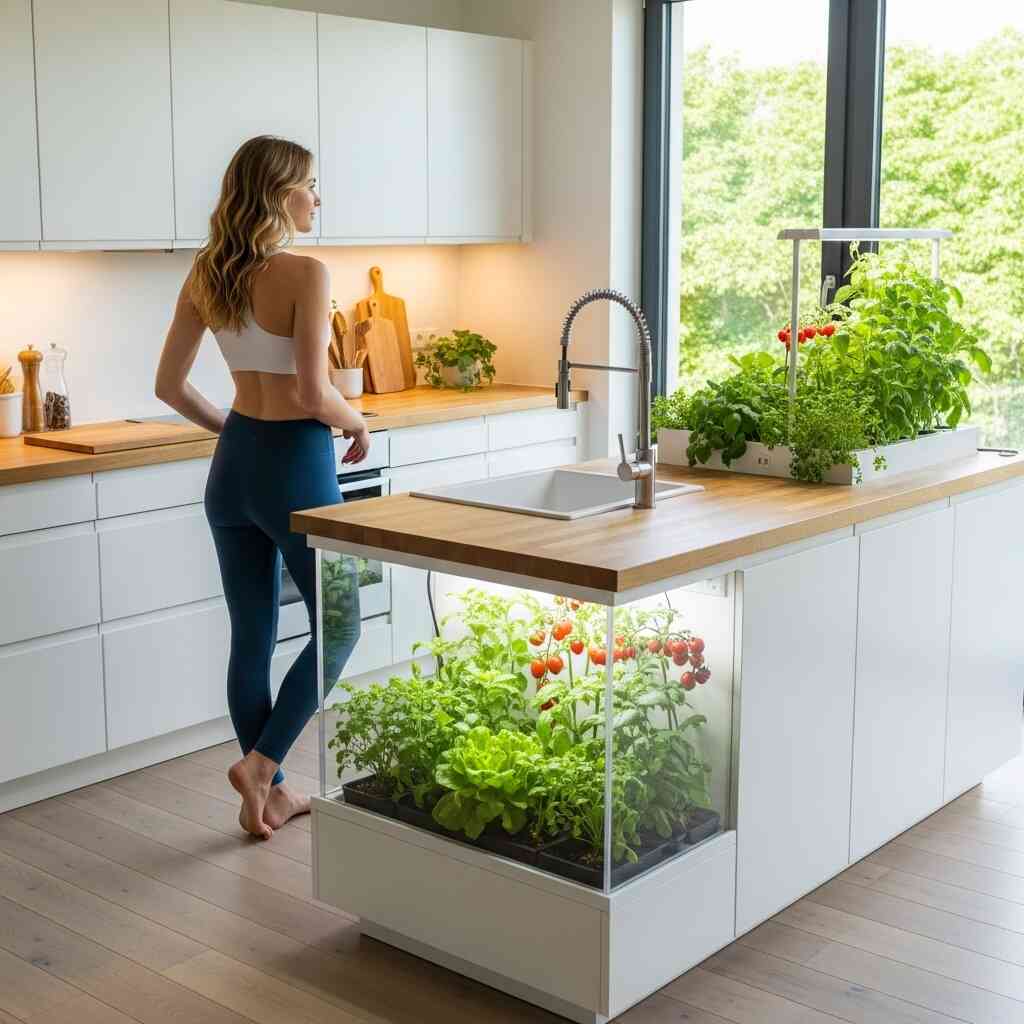 Bringing Nature Indoors: Kitchen Islands with Built-In Hydroponic ...