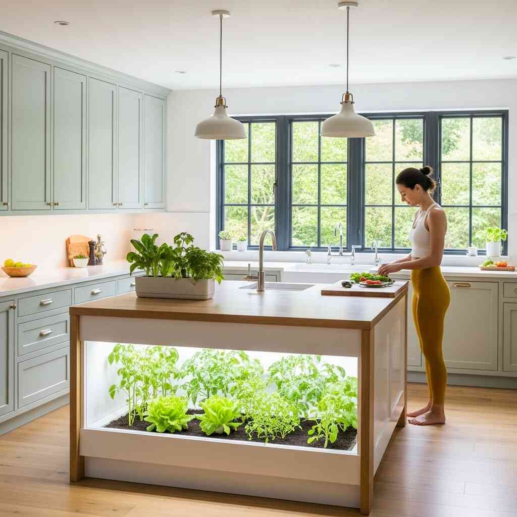 Bringing Nature Indoors: Kitchen Islands with Built-In Hydroponic ...