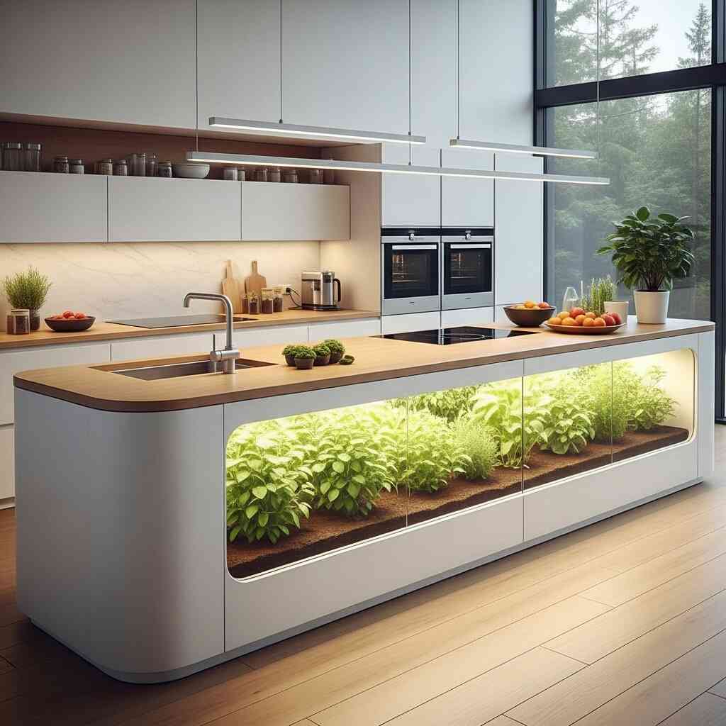 Bringing Nature Indoors: Kitchen Islands with Built-In Hydroponic ...