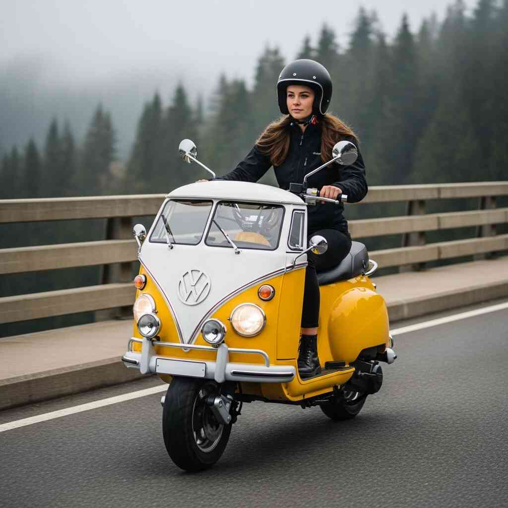 Van Hippy Shaped Scooter: Exploring the Nomadic Lifestyle on Two Wheels ...