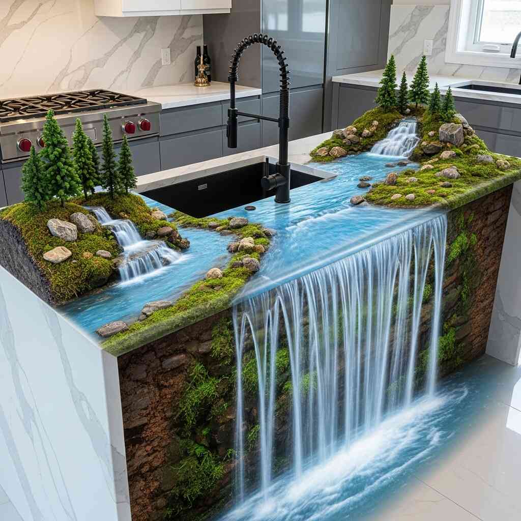 Stunning Waterfall Shaped Kitchen Islands: A Guide to Contemporary ...