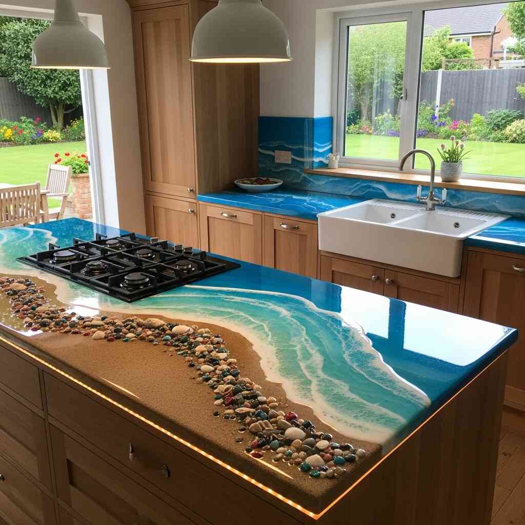 Dreaming in Sand and Stone: The Magic of Beach Shaped Countertops ...