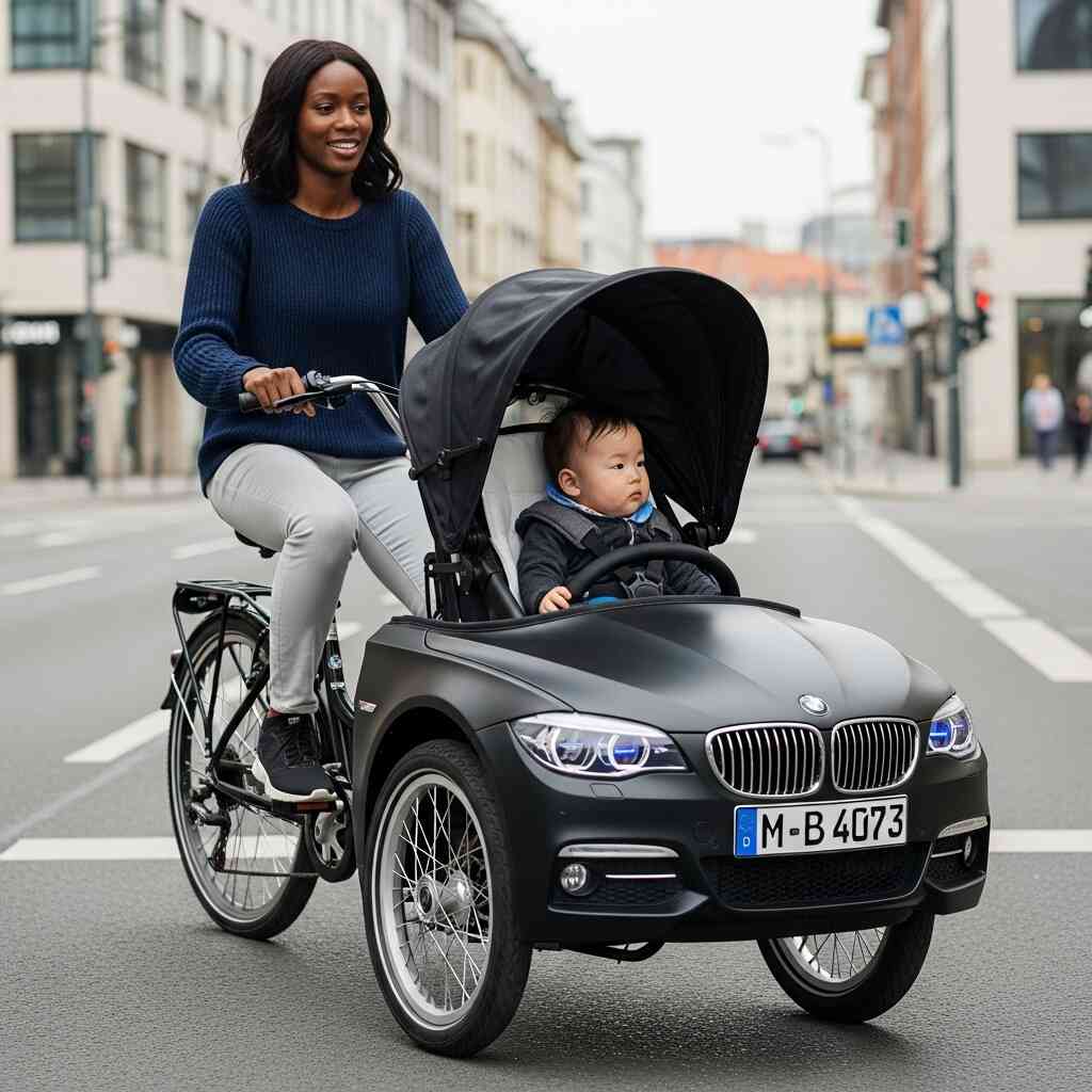 The Ultimate Fusion: A BMW-Styled Cargo Bike Stroller That Turns Heads ...