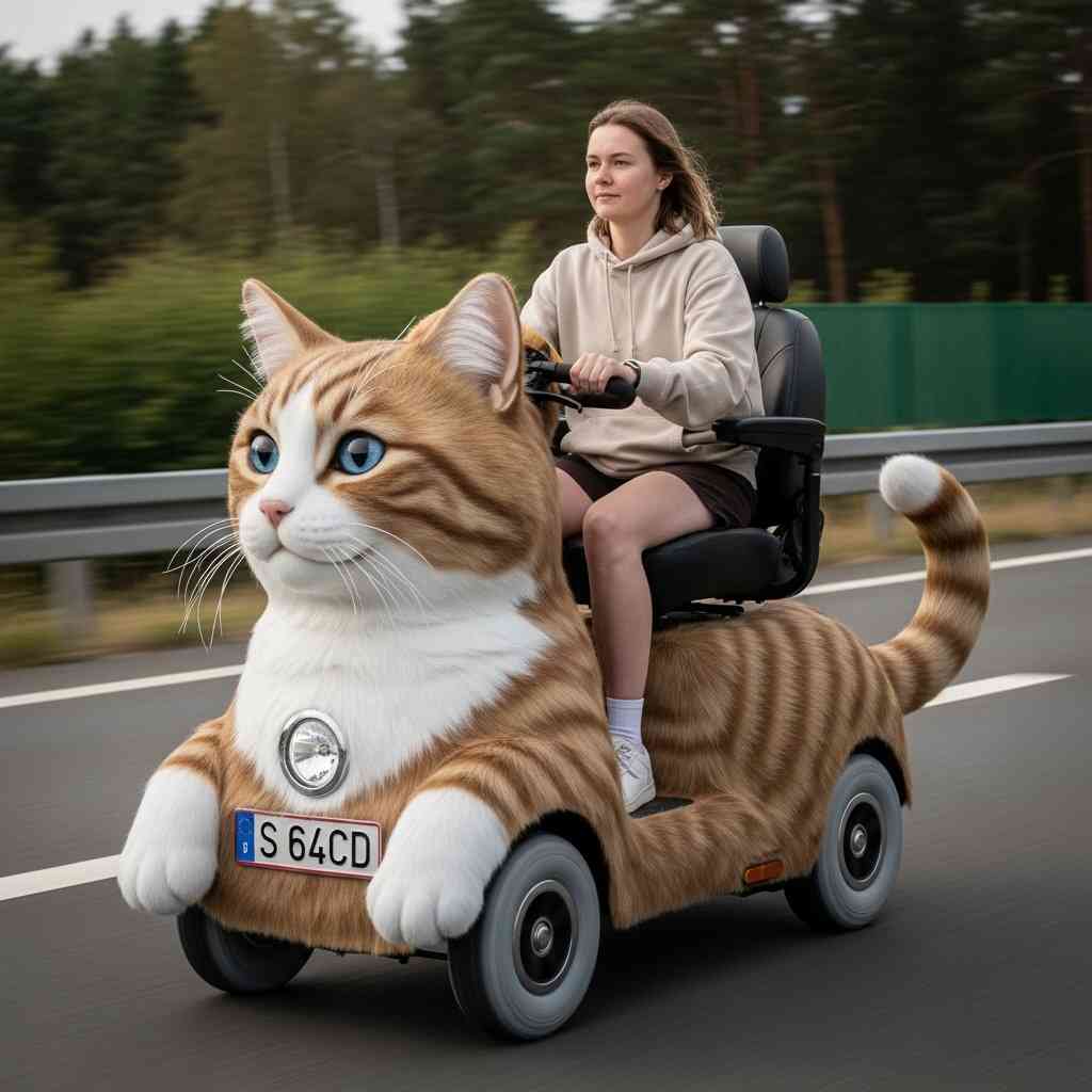 The Whimsical World of Cat Shaped Mobility Scooter - Creative Designs