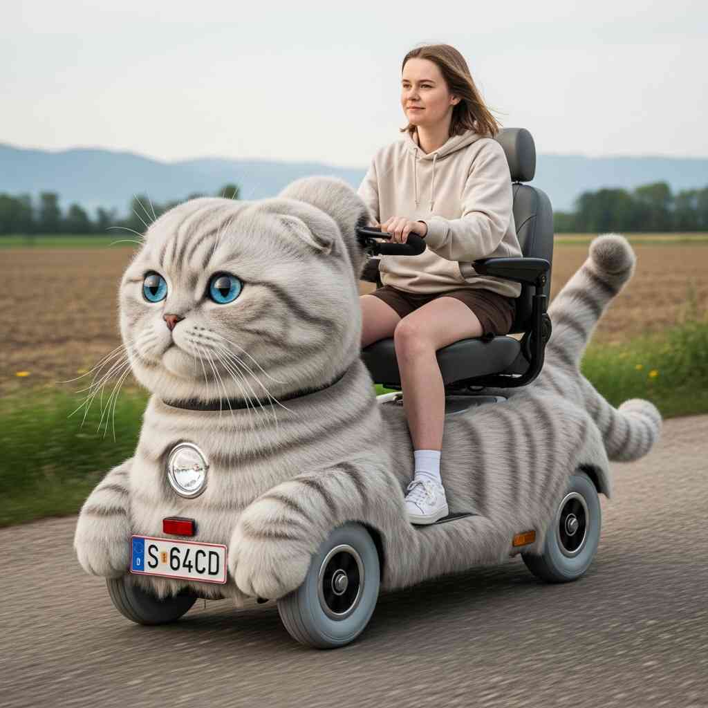 The Whimsical World of Cat Shaped Mobility Scooter - Creative Designs