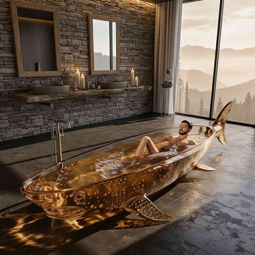 Dreaming in Deep Blue: The Magic of Glass Sea Creature Shaped Bathtubs ...