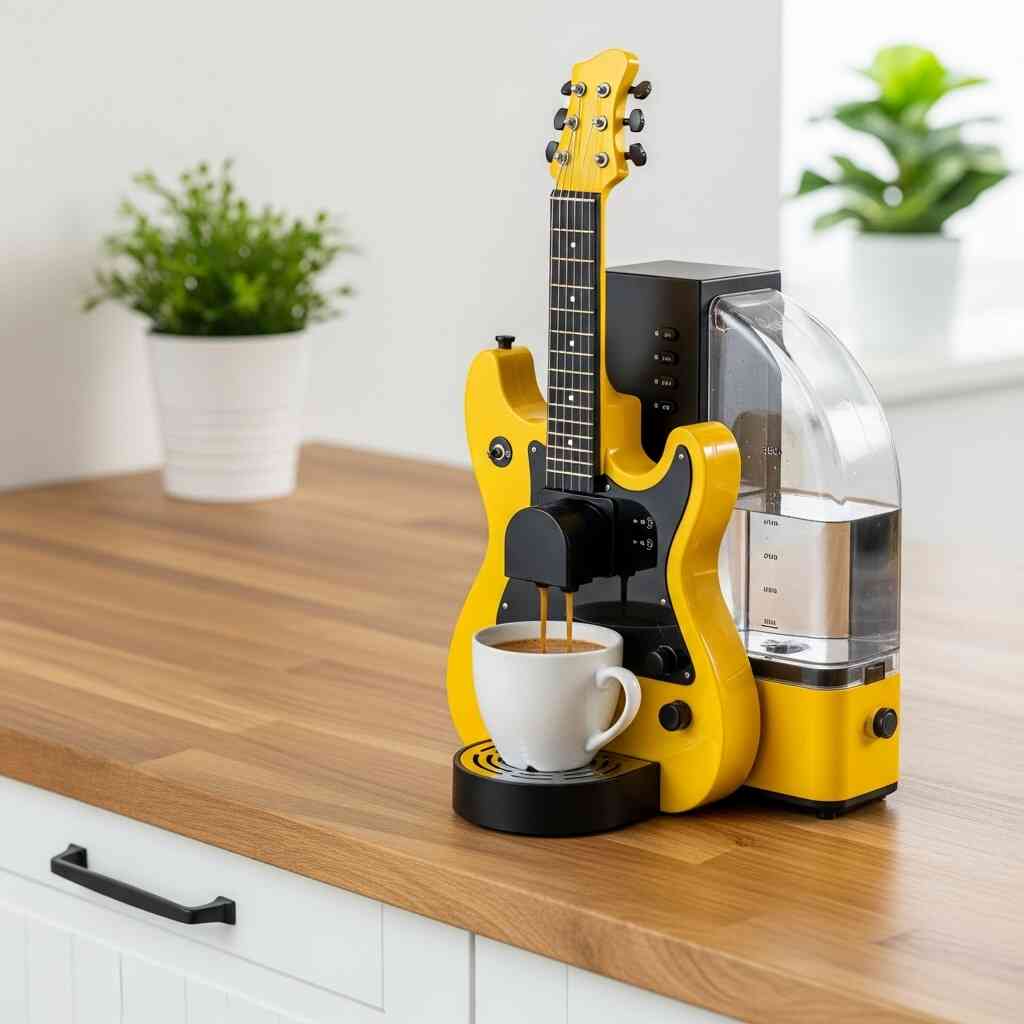 Wake Up to a Riff: The Artistic Fusion of Guitar-Shaped Coffee Makers ...
