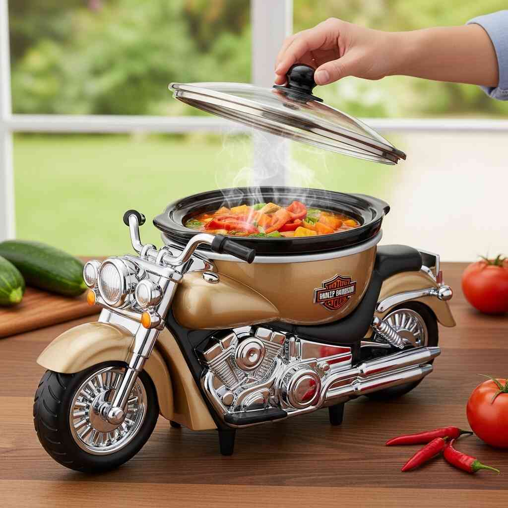 Rev Up Dinner: How a Harley Shaped Slow Cooker Transformed My Kitchen ...