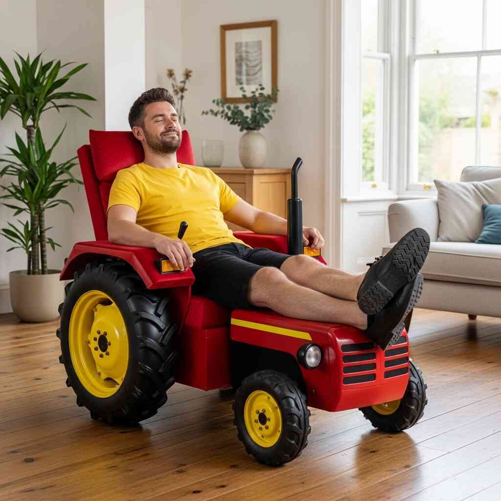 Tractor Shaped Recliners: The Internet’s Favorite Oddly Satisfying Seating Trend - Creative Designs