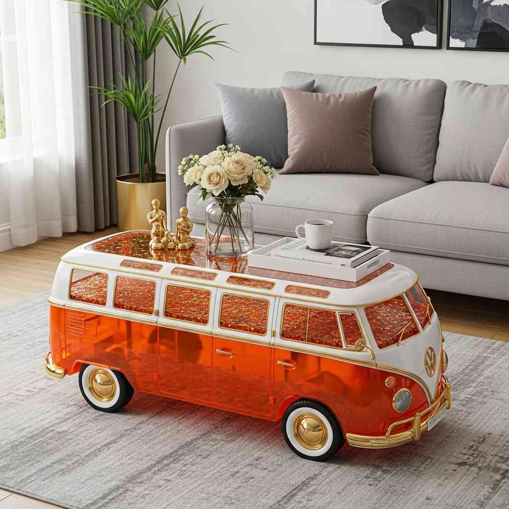 The Unexpected Charm of a VW Bus Coffee Table - Creative Designs