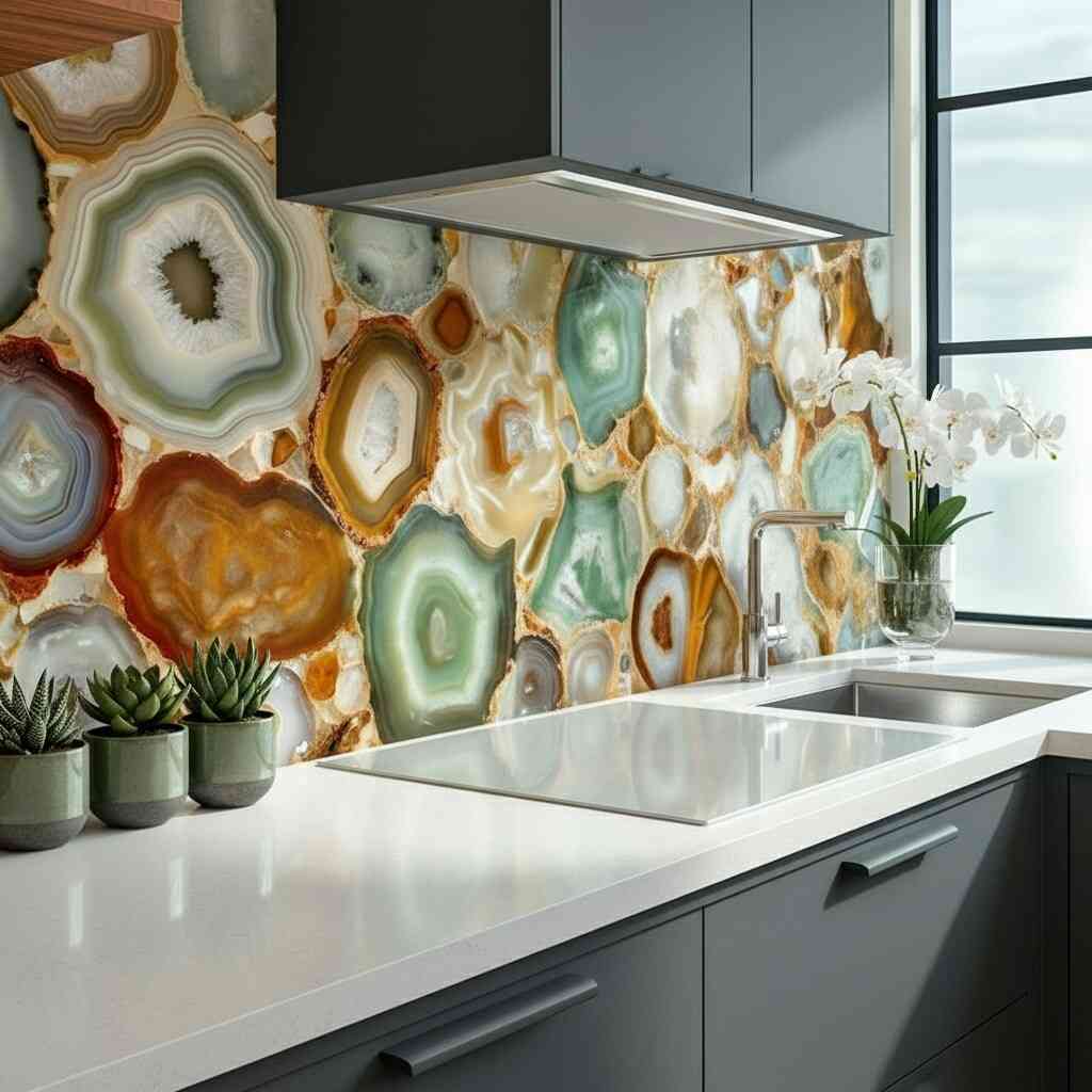 Geode Shaped Backsplashes: Nature-Inspired Elegance for Modern Kitchens ...
