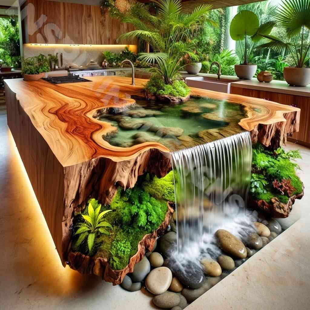 Kitchen Island with Waterfalls: Design Ideas to Elevate Your Culinary ...