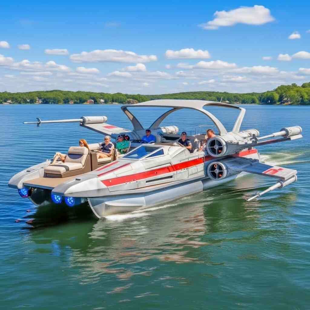 Sailing the Galaxy on a Star Wars-Themed Pontoon – The Ultimate Fan ...