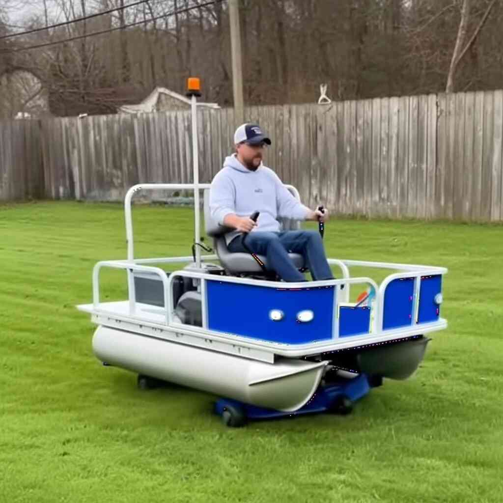 Pontoon Boat Lawn Mowers: Combining Marine Design with Mowing Power ...