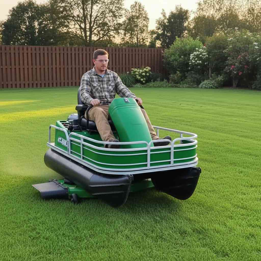 Pontoon Boat Lawn Mowers: Combining Marine Design with Mowing Power ...