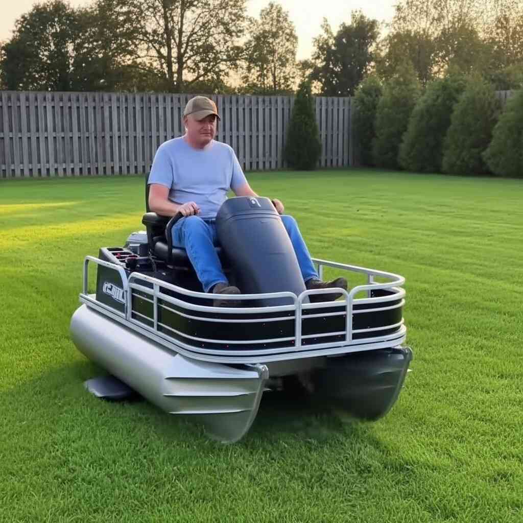 Pontoon Boat Lawn Mowers: Combining Marine Design with Mowing Power ...