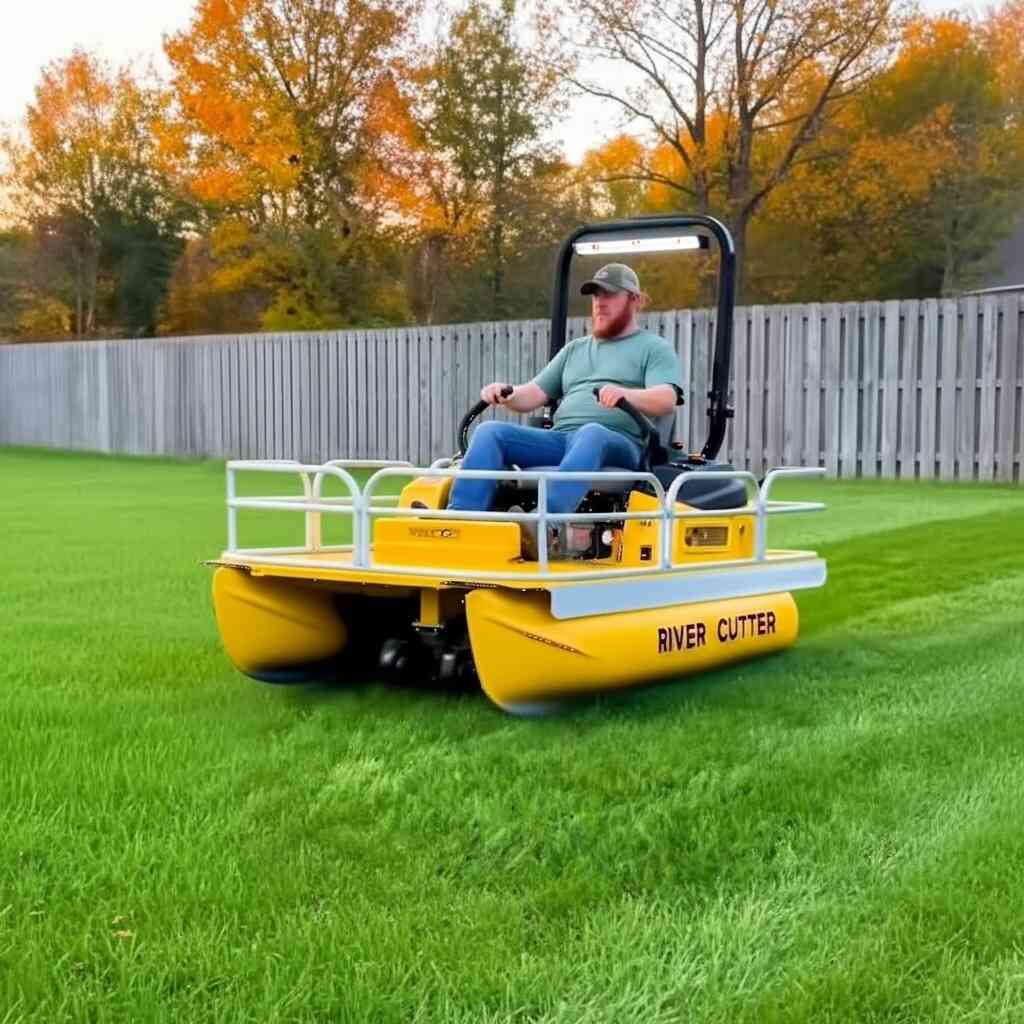 Pontoon Boat Lawn Mowers: Combining Marine Design with Mowing Power ...