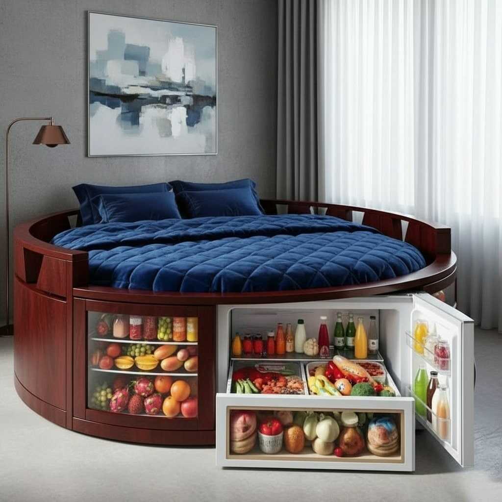Fridge Integrated Bed: A Futuristic Fusion of Comfort and Convenience ...