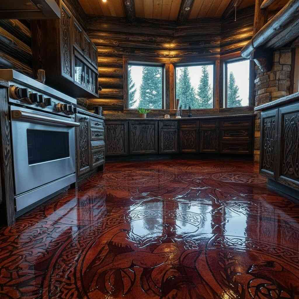 The Art of Incredible Log End and Epoxy Flooring Design - Creative Designs
