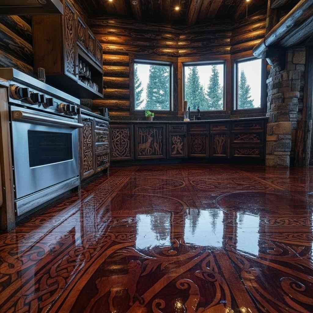 The Art of Incredible Log End and Epoxy Flooring Design - Creative Designs