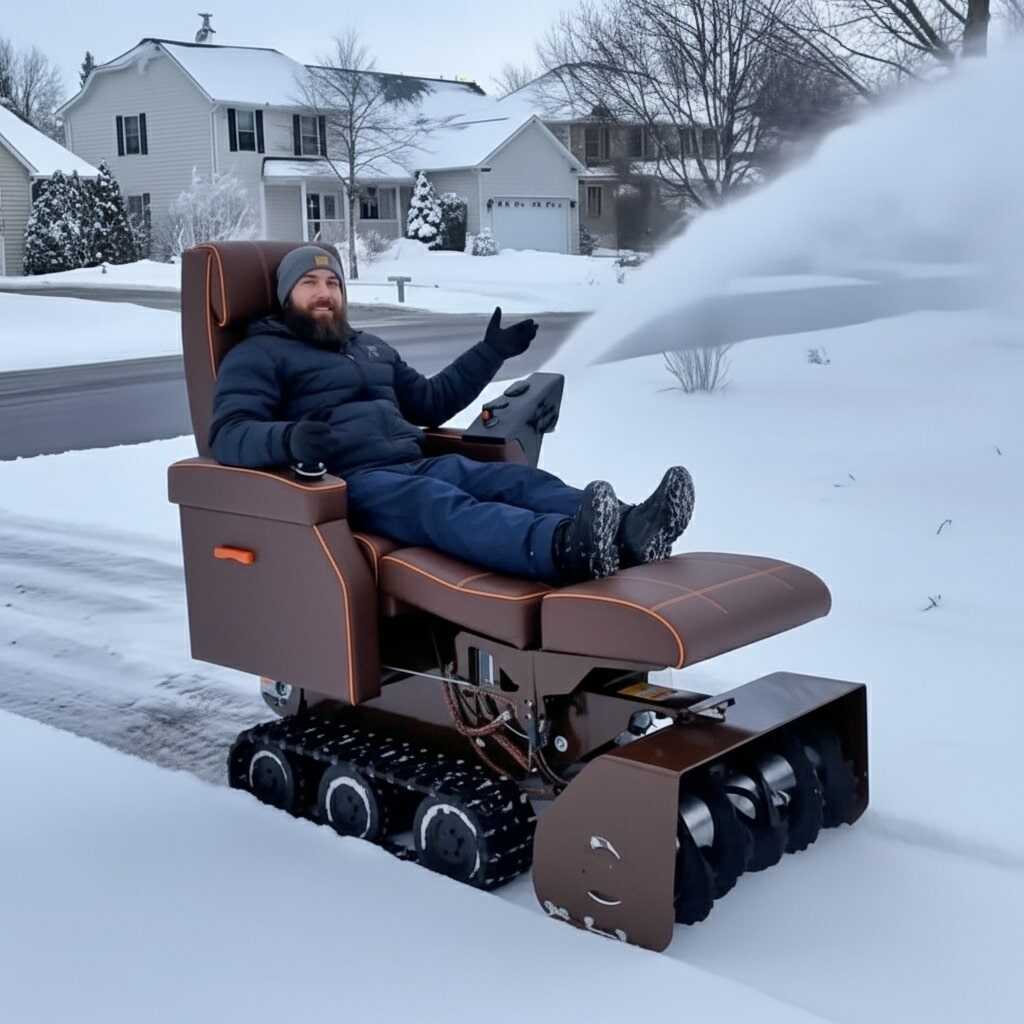 Snowblower Themed Recliner Unleashed: Where Engineering Aesthetics Meet ...