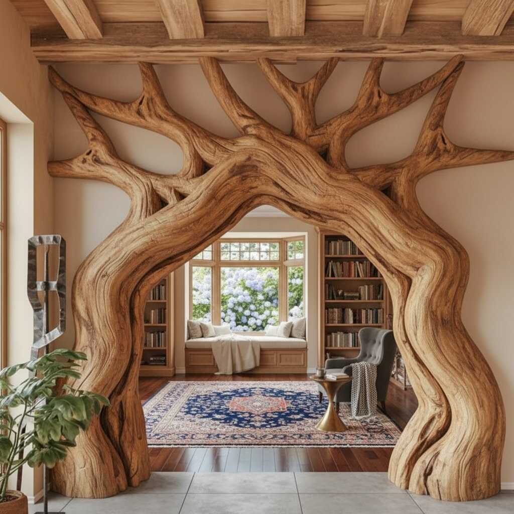 Tree Trunk Shaped Doorways: Nature-Inspired Architecture in Modern ...