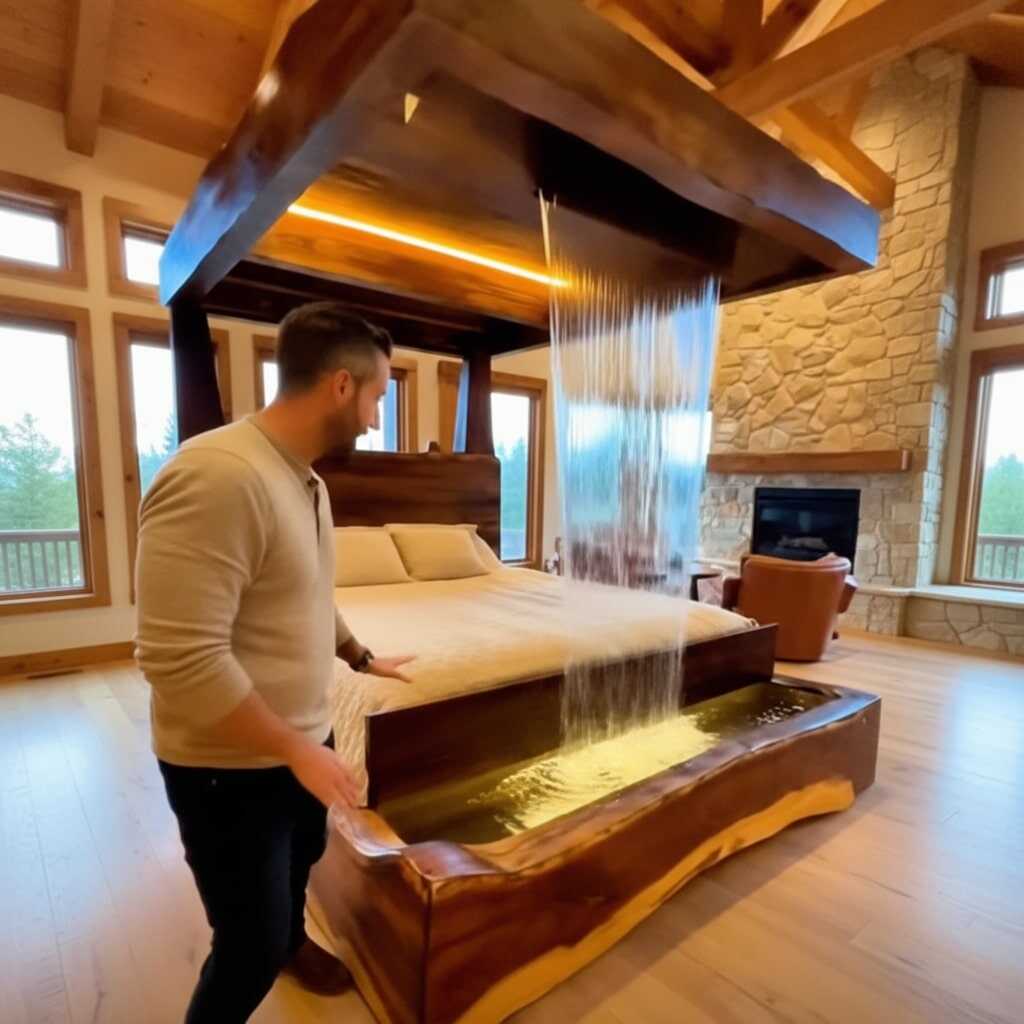 The Timeless Elegance of Waterfall Themed Beds: A Mid-Century Modern ...