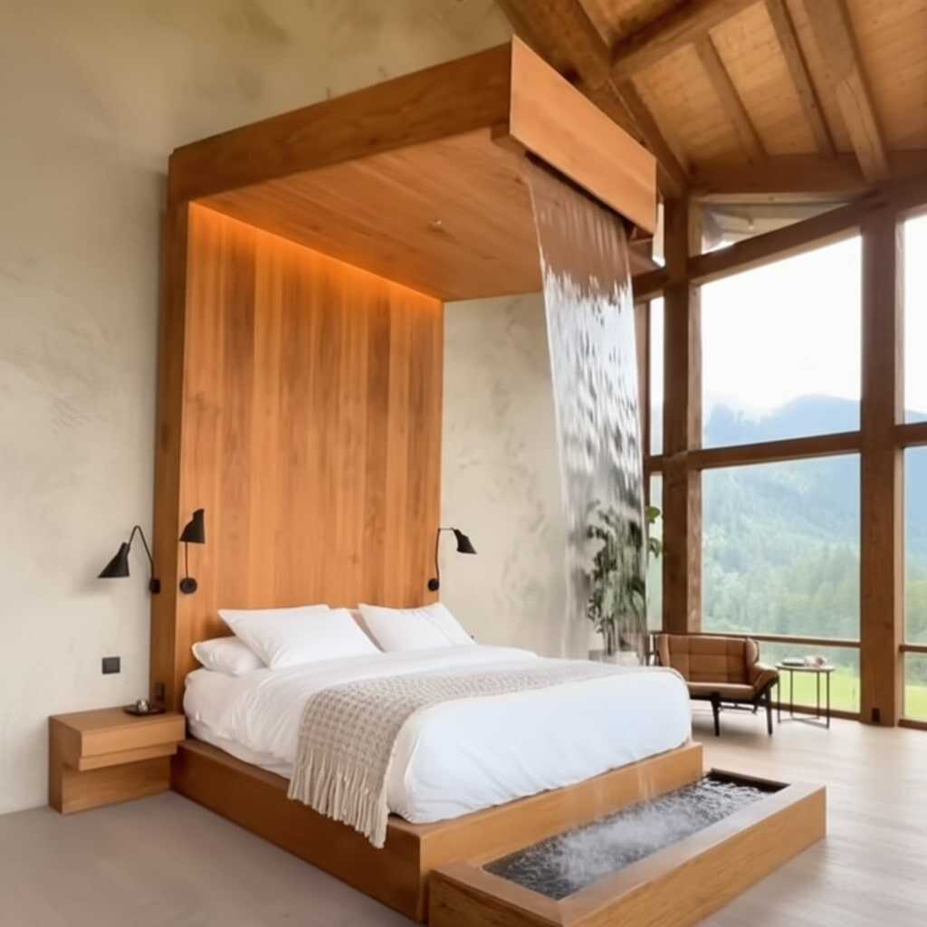 The Timeless Elegance of Waterfall Themed Beds: A Mid-Century Modern ...