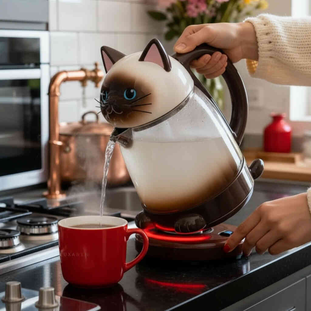 Adorable Cat-Shaped Electric Kettles for Whimsical Kitchen Vibes ...