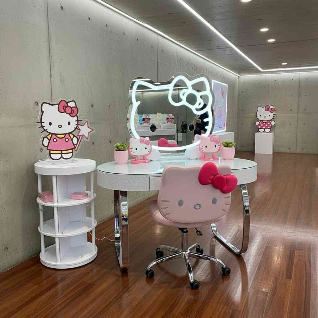Exploring the Charm of a Hello Kitty Inspired Vanity in Modern Bedroom ...