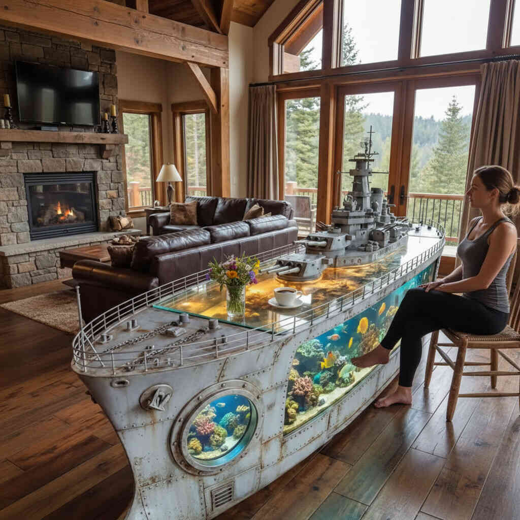 How Naval Ship Themed Aquarium Transform Interior Spaces - Creative Designs