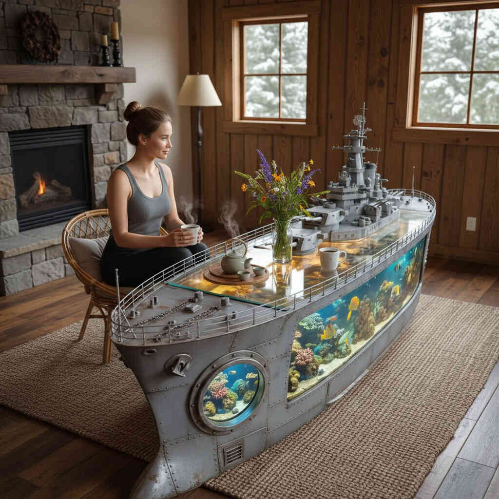 How Naval Ship Themed Aquarium Transform Interior Spaces - Creative Designs