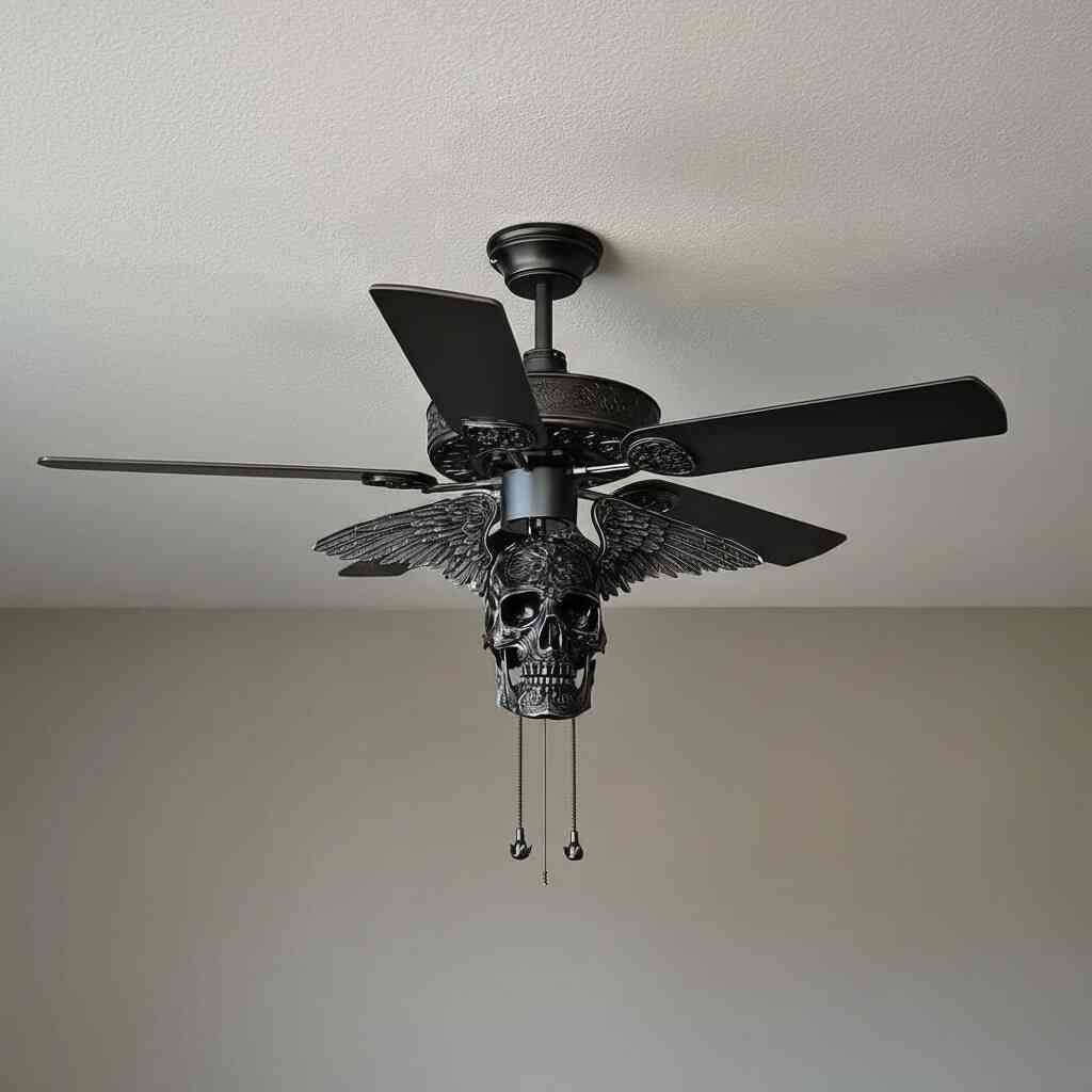 Skull Ceiling Fan: Where Dark Aesthetics Meet Functional Art - Creative ...